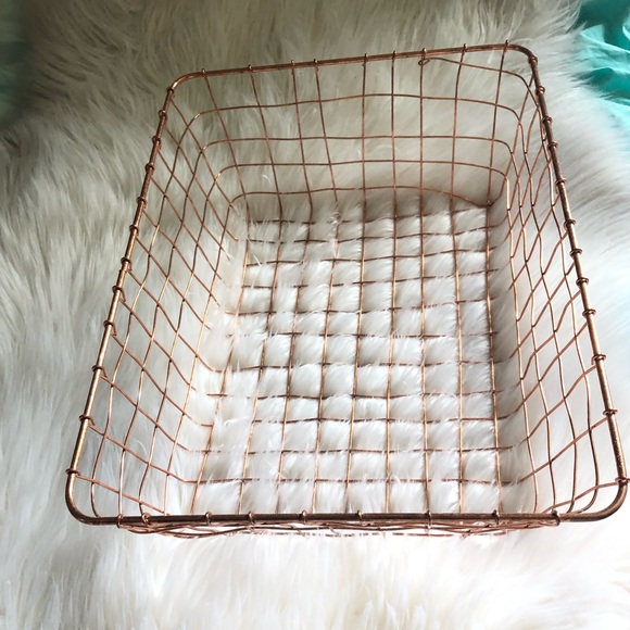 Homegoods | Accents | Copperrose Colored Wire Basket | Poshmark